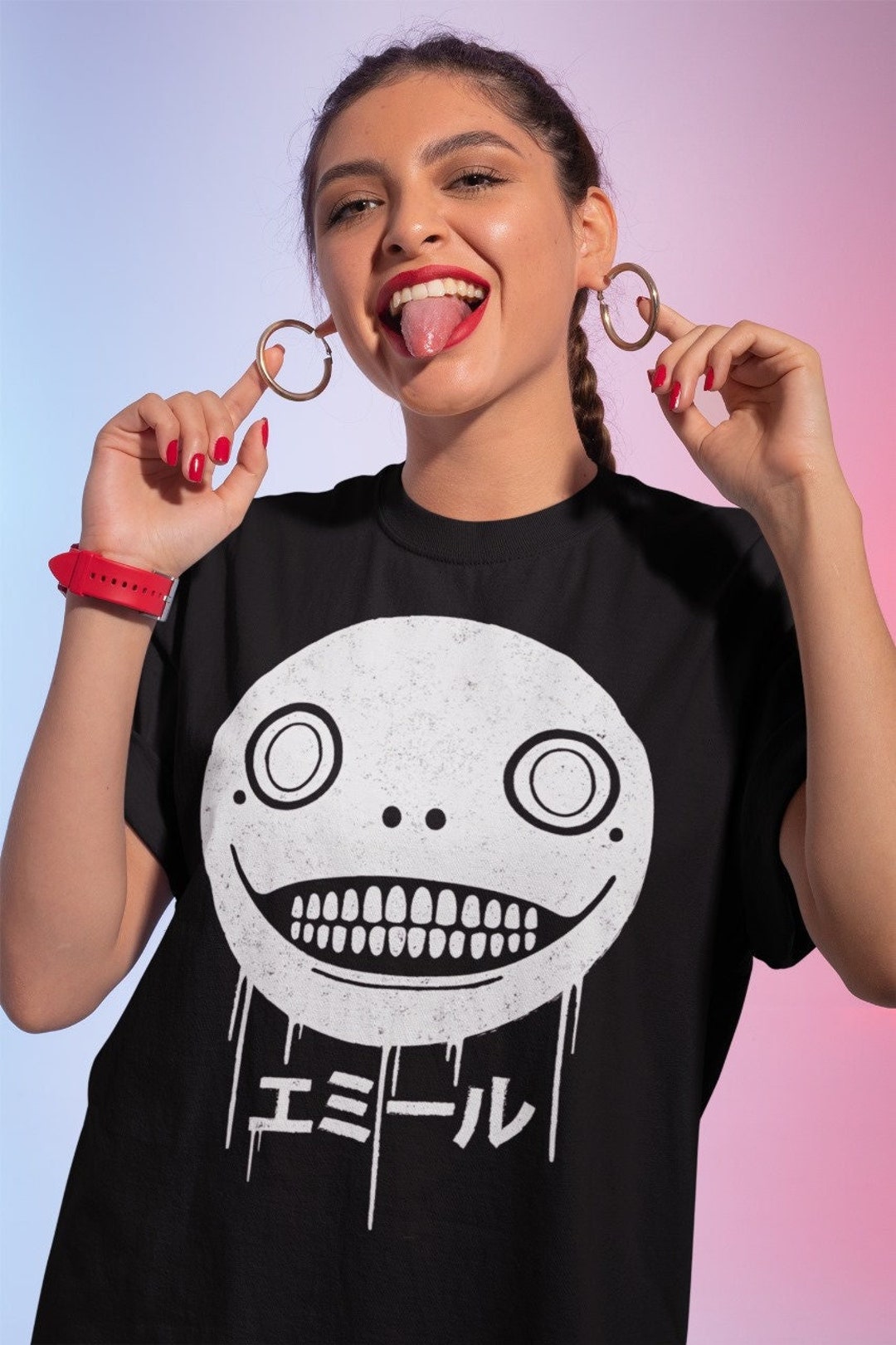 Nier Orchestra Concert Design Emil / Yoko Taro Mask 2B & 9S T-shirt - Etsy