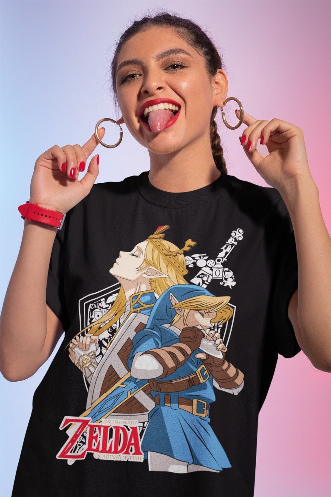 Legend of Zelda Link Shirt Zelda Shirt Zelda Gift Triforce Tshirt ...