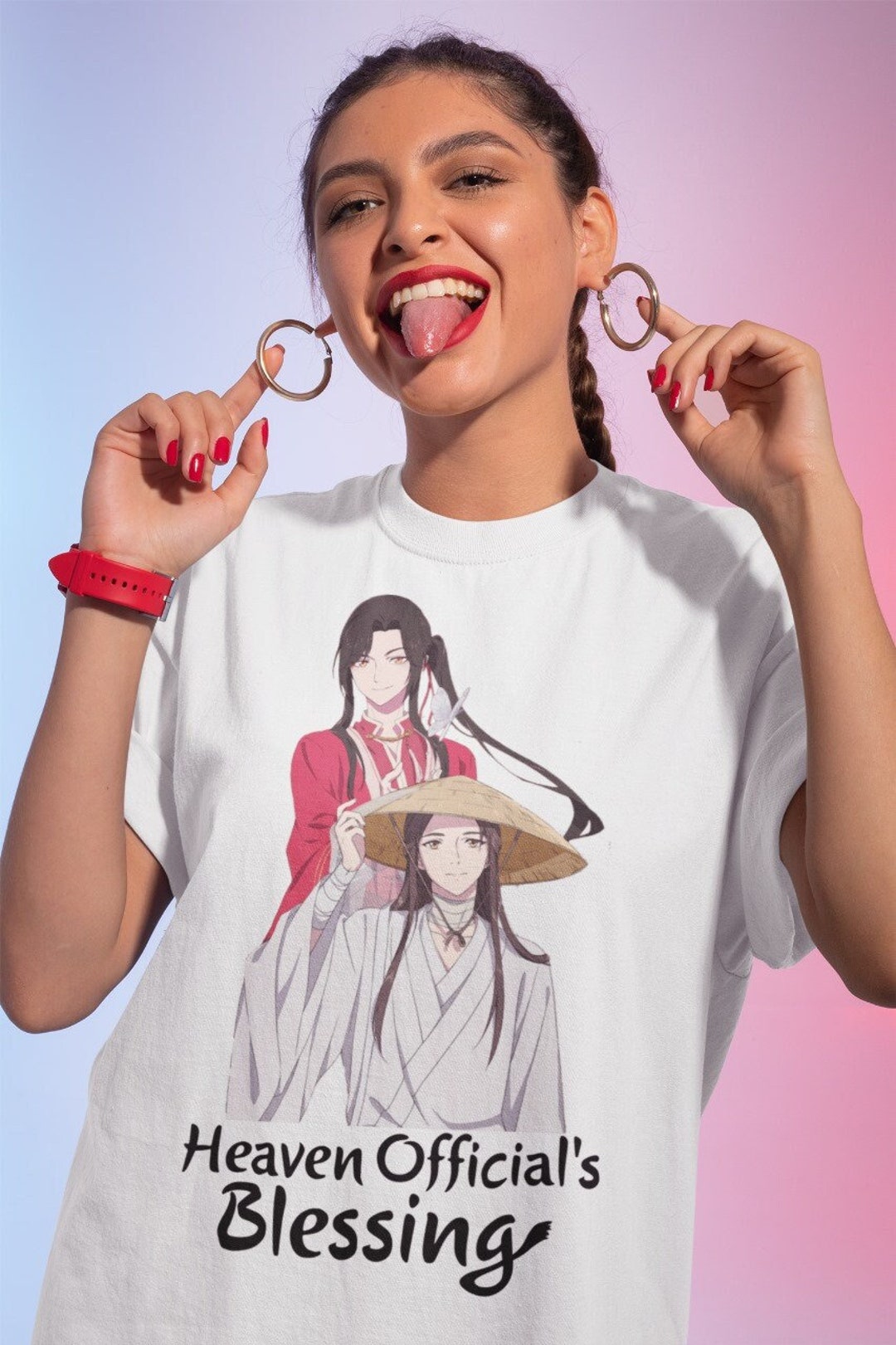 Unisex Heaven Official's Blessing Anime T-shirt, Tian Guan Ci Fu Xie ...