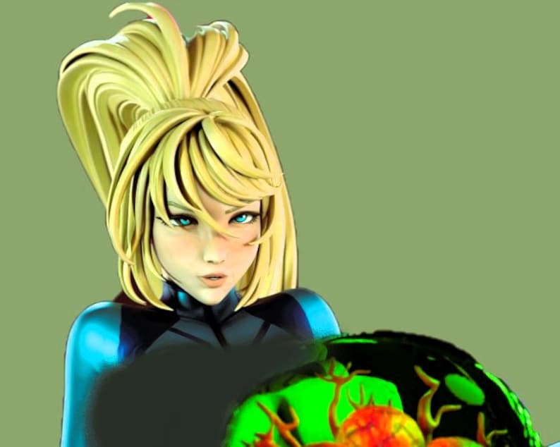 Space Samus 3D Figure, Digital File, Stl File for 3D Printers, Printing ...