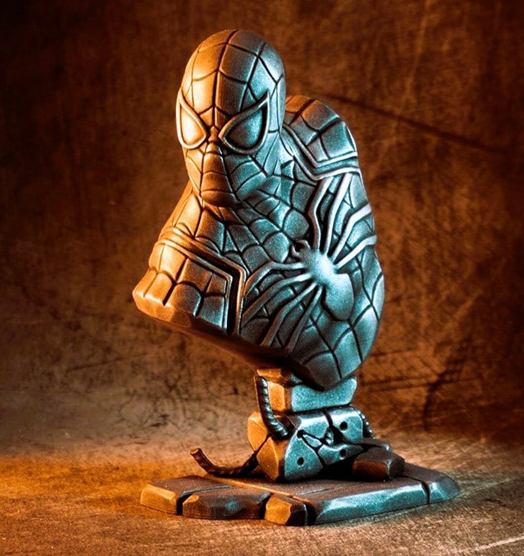 Spider-man 3D Bust, Digital File, Stl File for 3D Printers, Printing ...