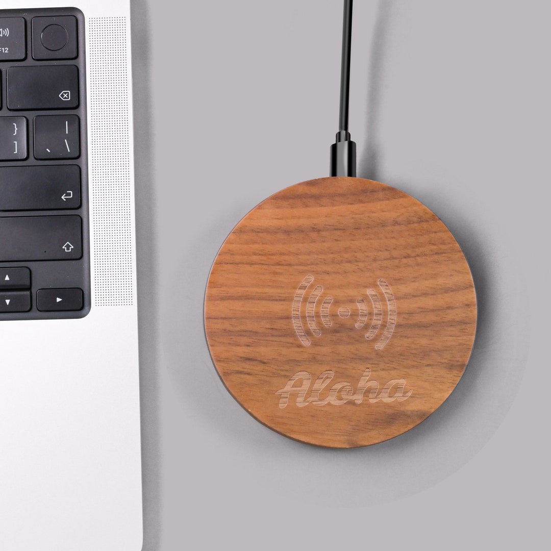 Personalized Name & Logo Wooden Wireless Charger,custom Best Portable ...