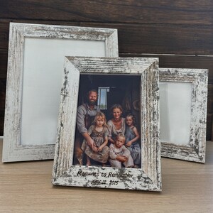 Rustic Photo Frames, Faux Barnwood Picture Frame, Rustic Farmhouse ...