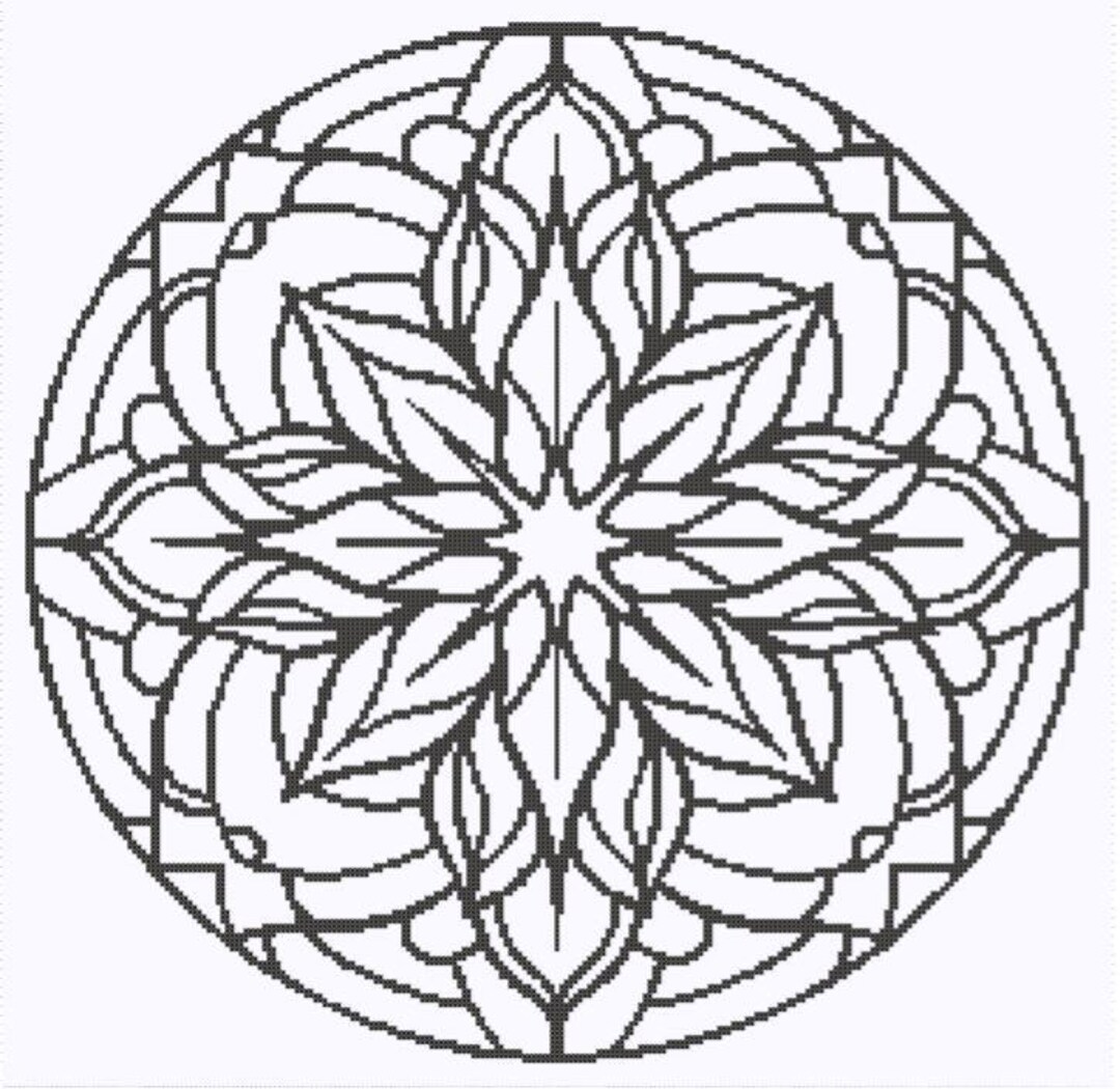 Mandala, Spiritual, Meditation, Crochet, Colorwork, Chart, Afghan ...