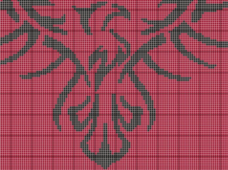 Phoenix Silhouette Crochet, Colorwork, Chart, Afghan, Pattern, Blanket ...