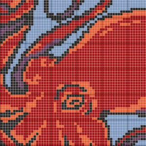 Pacific Red Octopus, Crochet, Colorwork, Chart, Afghan, Pattern ...