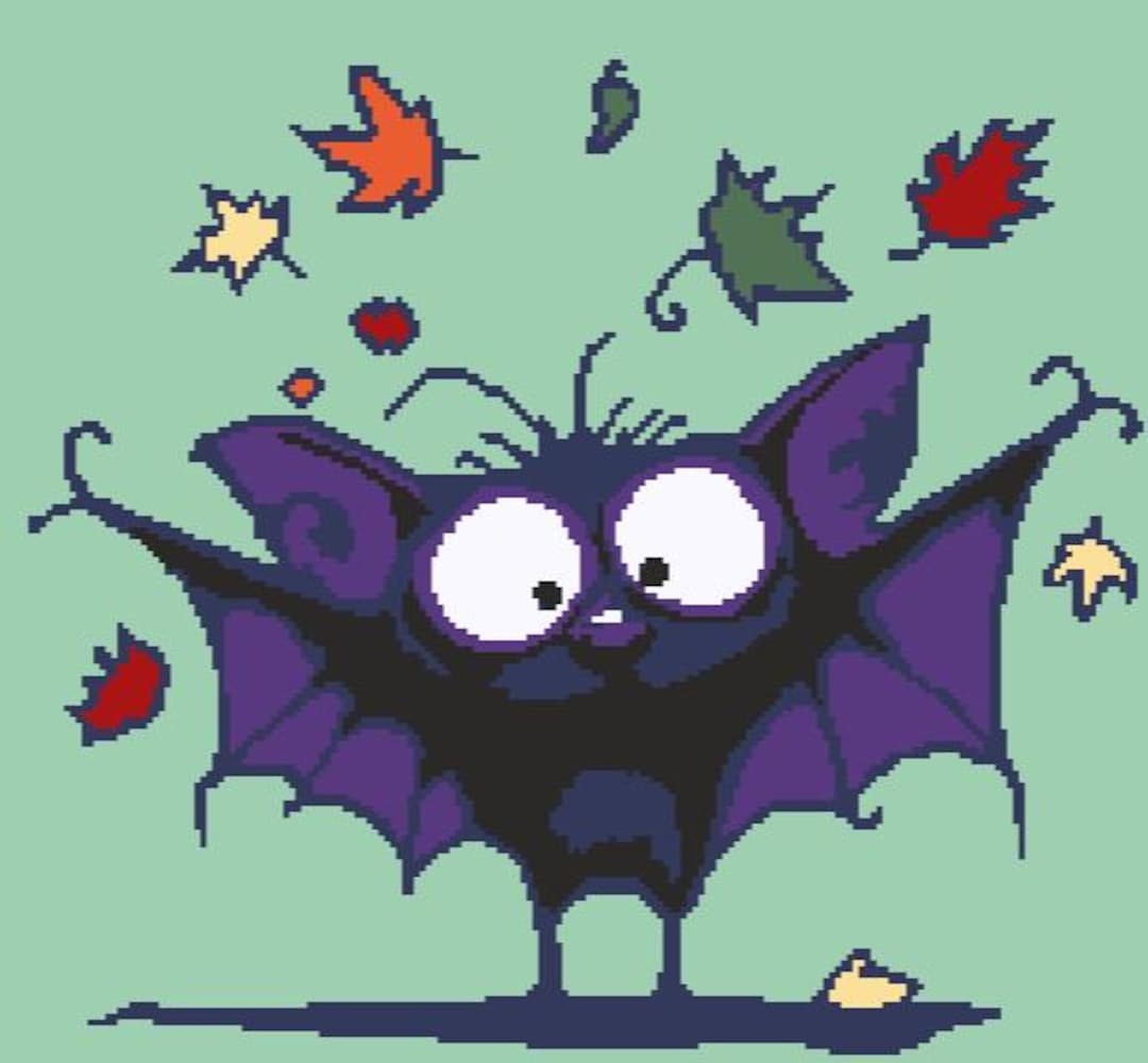 Crochet Bat Blanket Pattern: Halloween Afghan Graph (PDF Download) - Etsy