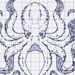 Octopus, Crochet, Colorwork, Chart, Afghan, Pattern, Blanket, Graphghan ...