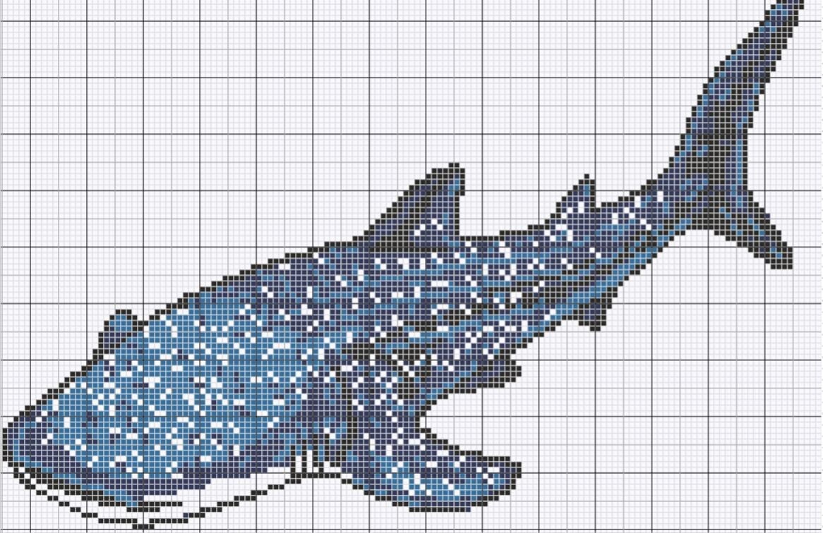 Whale Shark Crochet, Colorwork, Chart, Afghan, Pattern, Blanket ...