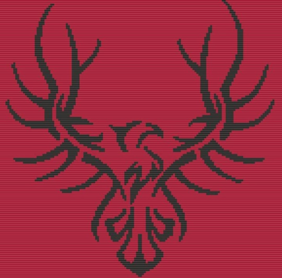 Phoenix Silhouette Crochet, Colorwork, Chart, Afghan, Pattern, Blanket ...