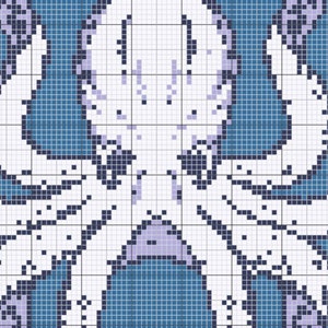 Octopus, Crochet, Colorwork, Chart, Afghan, Pattern, Blanket, Graphghan ...