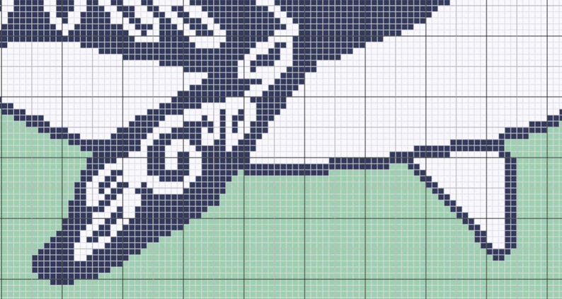 Whale Floral, Crochet, Colorwork, Chart, Afghan, Pattern, Blanket ...