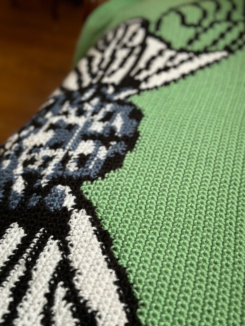 Ghost Cicada, Crochet, Colorwork, Chart, Afghan, Pattern, Blanket - Etsy