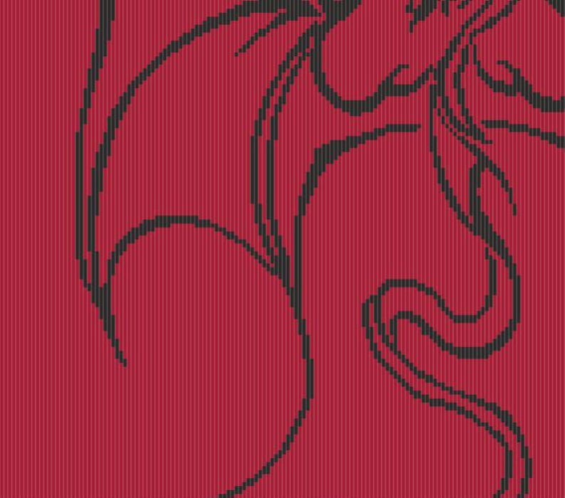 Celtic Style Dragon, Crochet, Colorwork, Chart, Afghan, Pattern ...