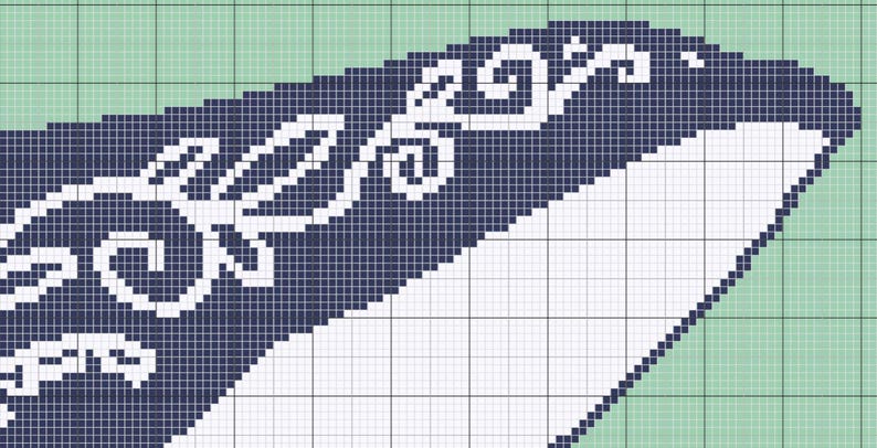 Whale Floral, Crochet, Colorwork, Chart, Afghan, Pattern, Blanket ...