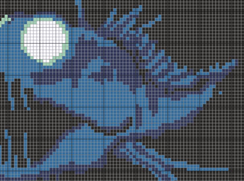 Angler Fish Crochet, Colorwork, Chart, Afghan, Pattern, Blanket ...