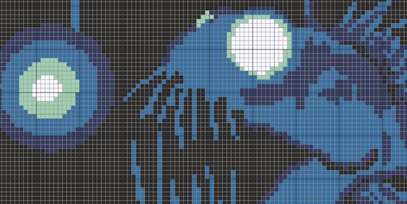 Angler Fish Crochet, Colorwork, Chart, Afghan, Pattern, Blanket ...