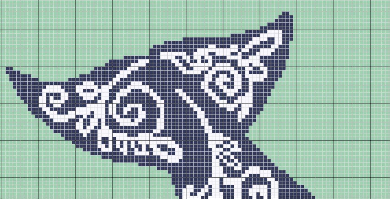 Whale Floral, Crochet, Colorwork, Chart, Afghan, Pattern, Blanket ...