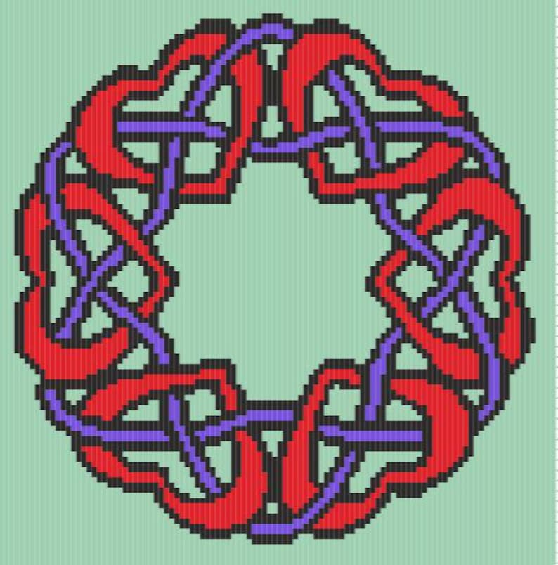 Celtic Knot Heart Crochet Pattern: Infinity Afghan Blanket (PDF Pattern ...