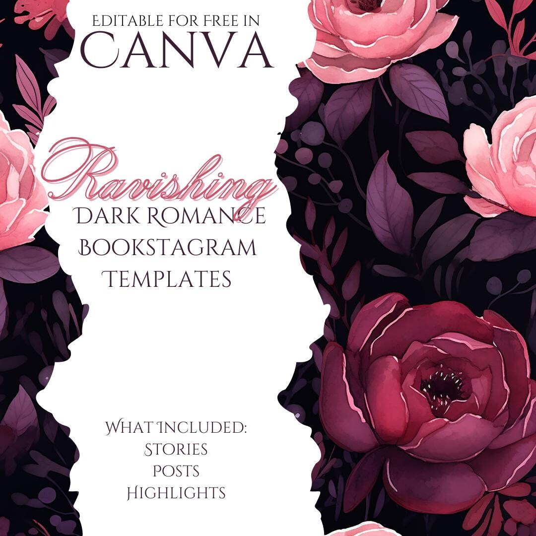 Ravishing Dark Romance Bookstagram Templates - Etsy