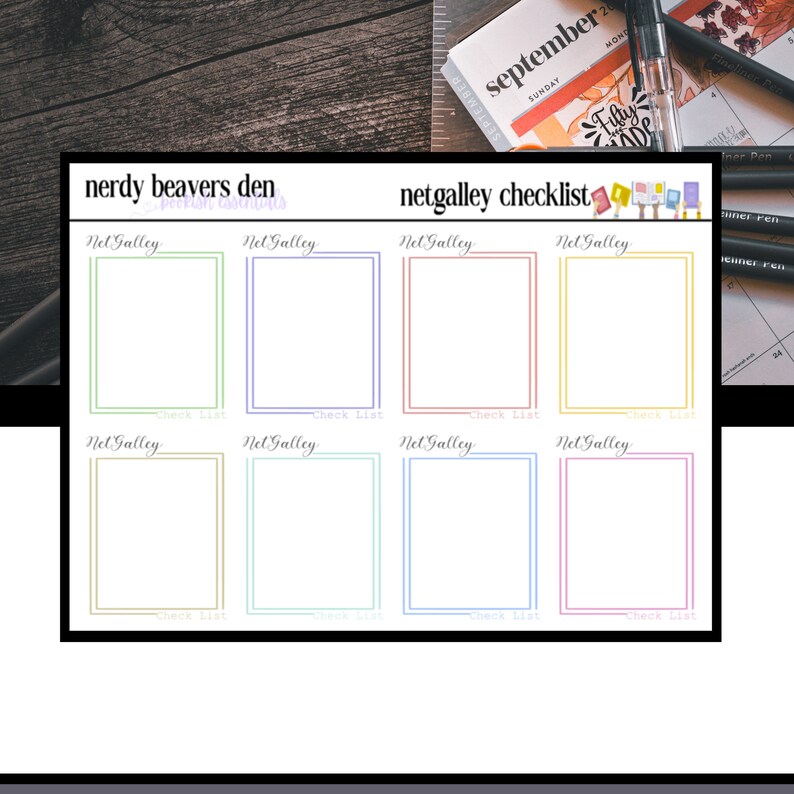 Netgalley Check List Stickers - Etsy