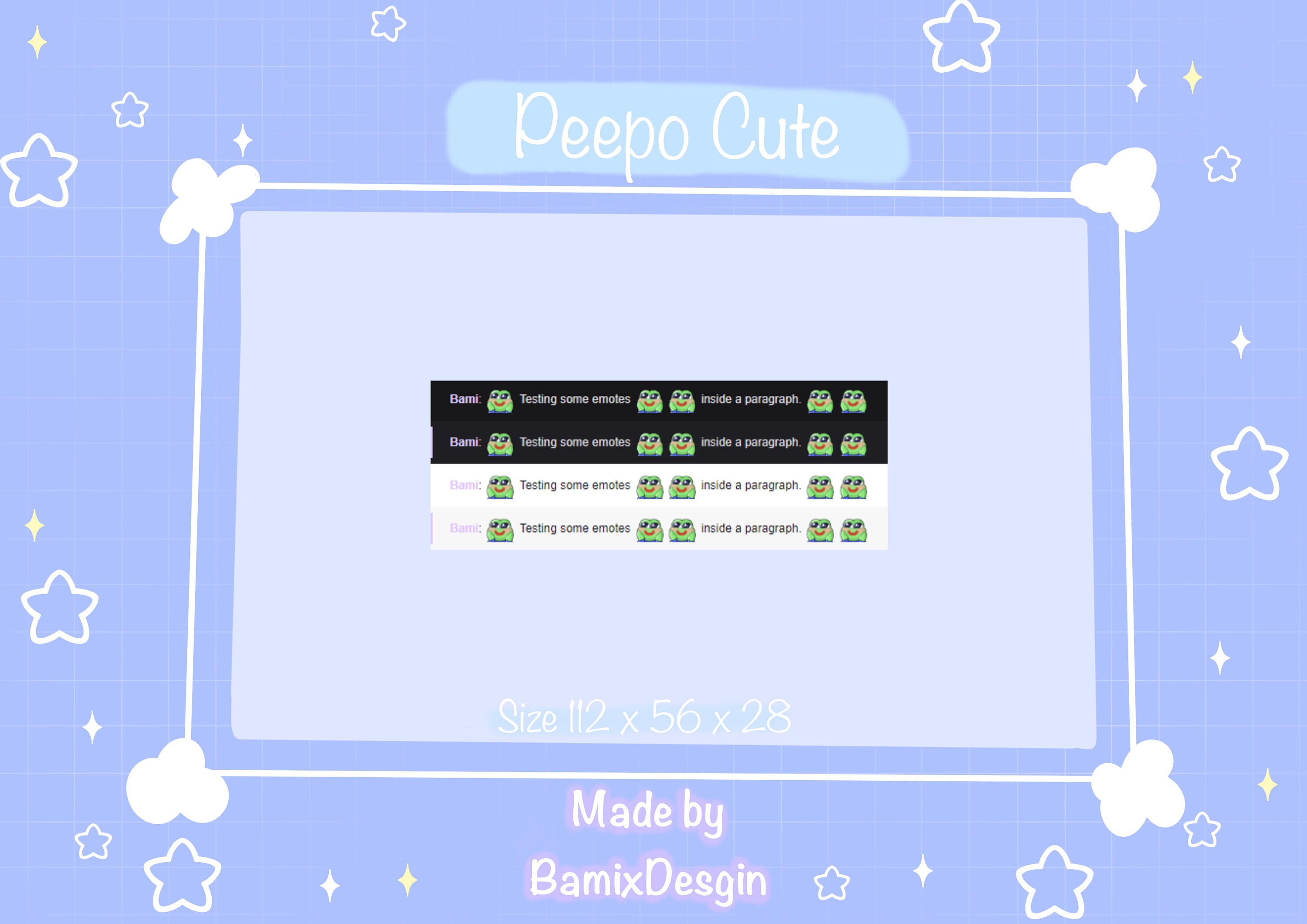 Cute Peepo Frog Emote | Pepe Pepo Emote | Twitch Emote | Discord Emote ...