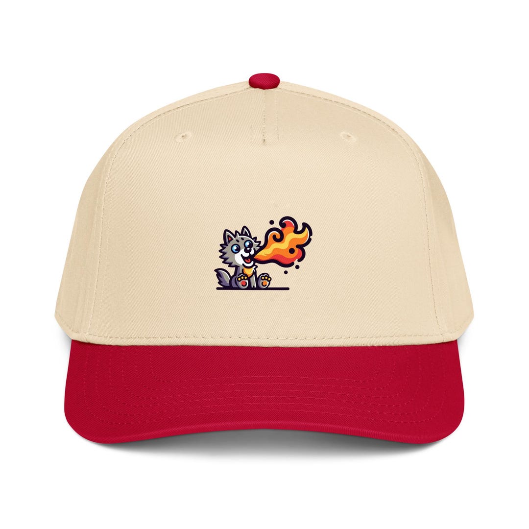 Fire Breathing Wolf | 5 Panel Cap - Etsy