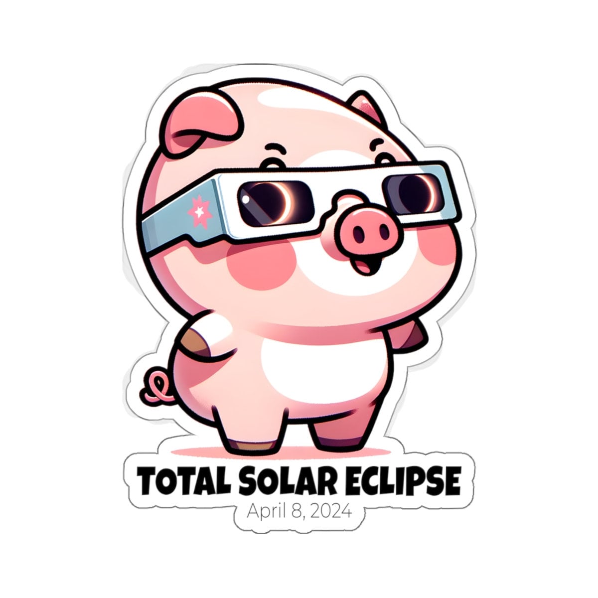 Total Solar Eclipse 2024 Sticker Eclipse Stickers for Kids Cute Eclipse ...