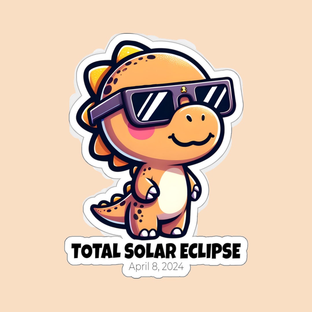 Total Solar Eclipse 2024 Sticker Eclipse Stickers for Kids Cute Eclipse ...
