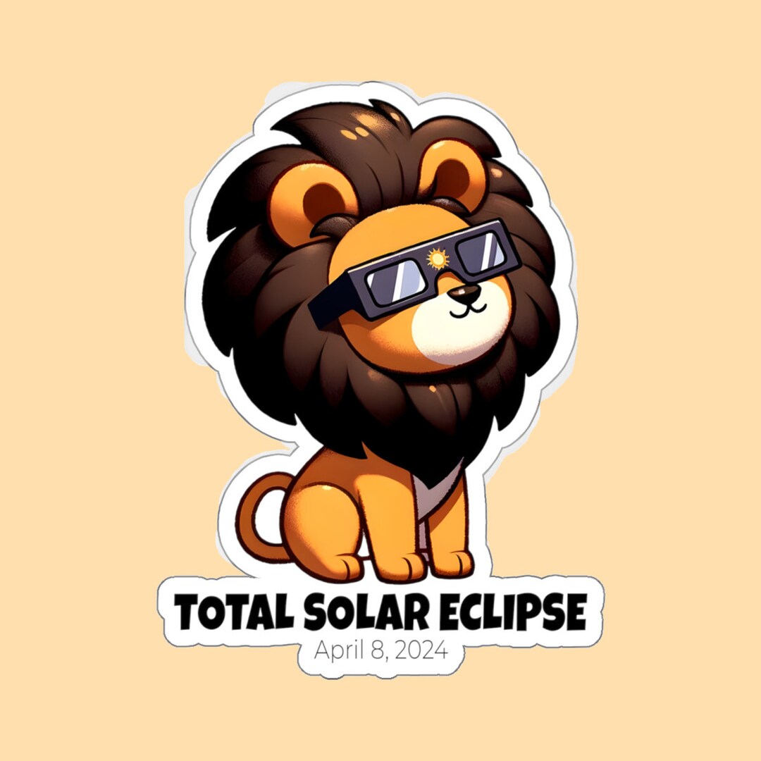 Total Solar Eclipse 2024 Sticker Eclipse Stickers for Kids Cute Eclipse ...