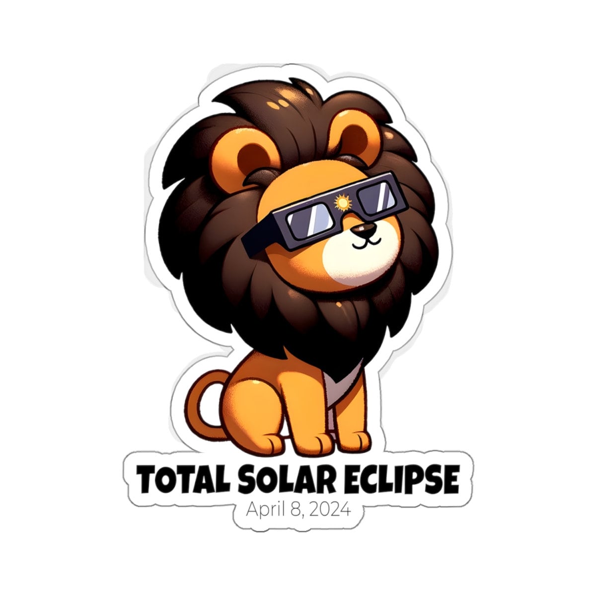 Total Solar Eclipse 2024 Sticker Eclipse Stickers for Kids Cute Eclipse ...