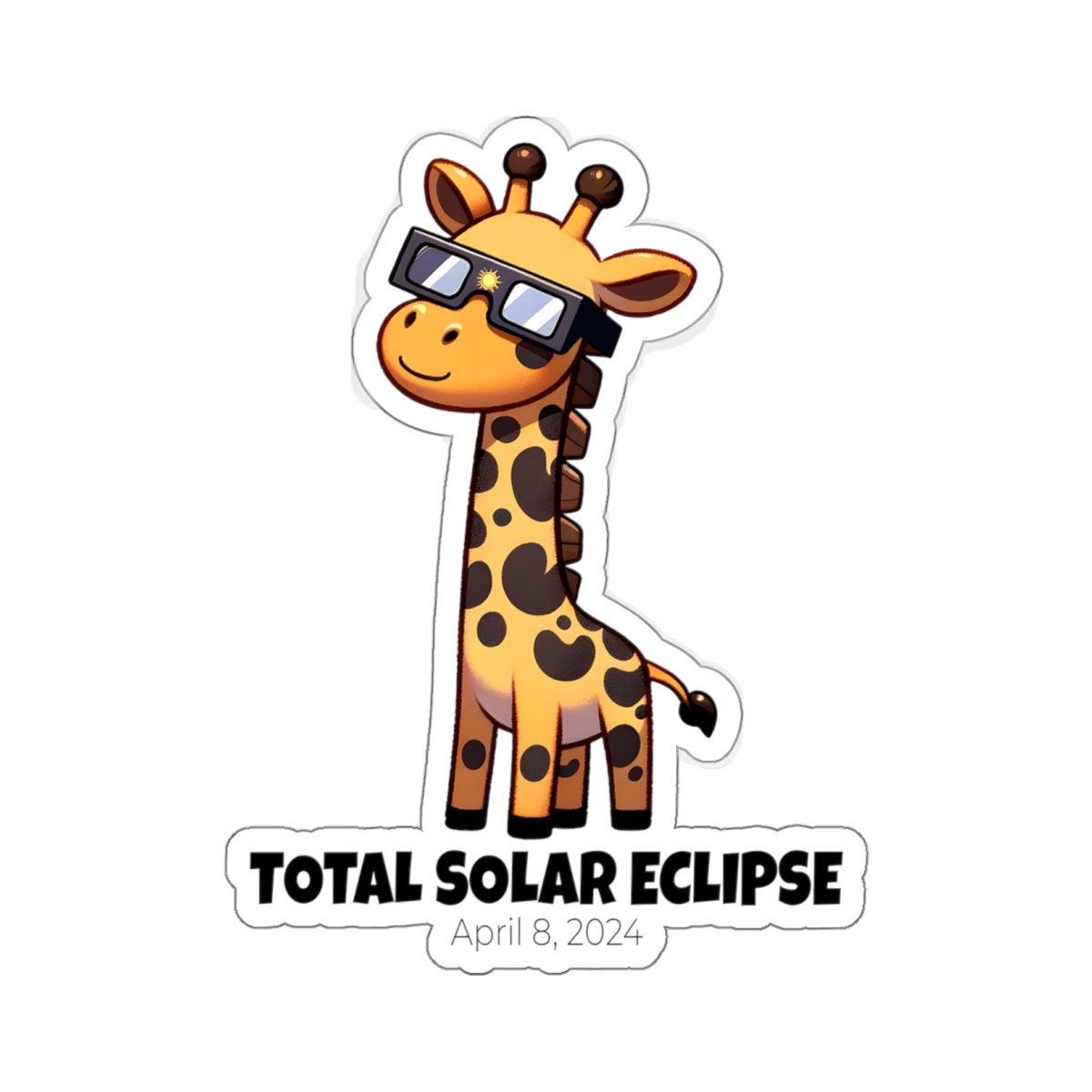 Total Solar Eclipse 2024 Sticker Eclipse Stickers for Kids Cute Eclipse ...