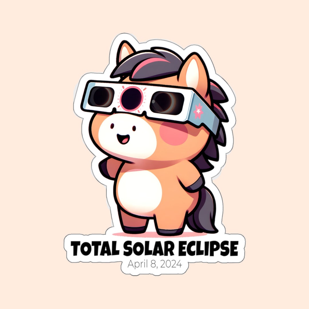 Total Solar Eclipse 2024 Sticker Eclipse Stickers for Kids Cute Eclipse ...