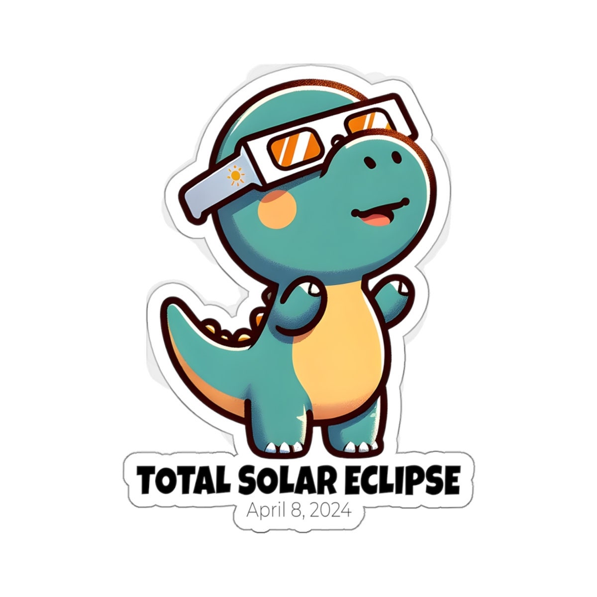 Total Solar Eclipse 2024 Sticker Eclipse Stickers for Kids Cute Eclipse ...