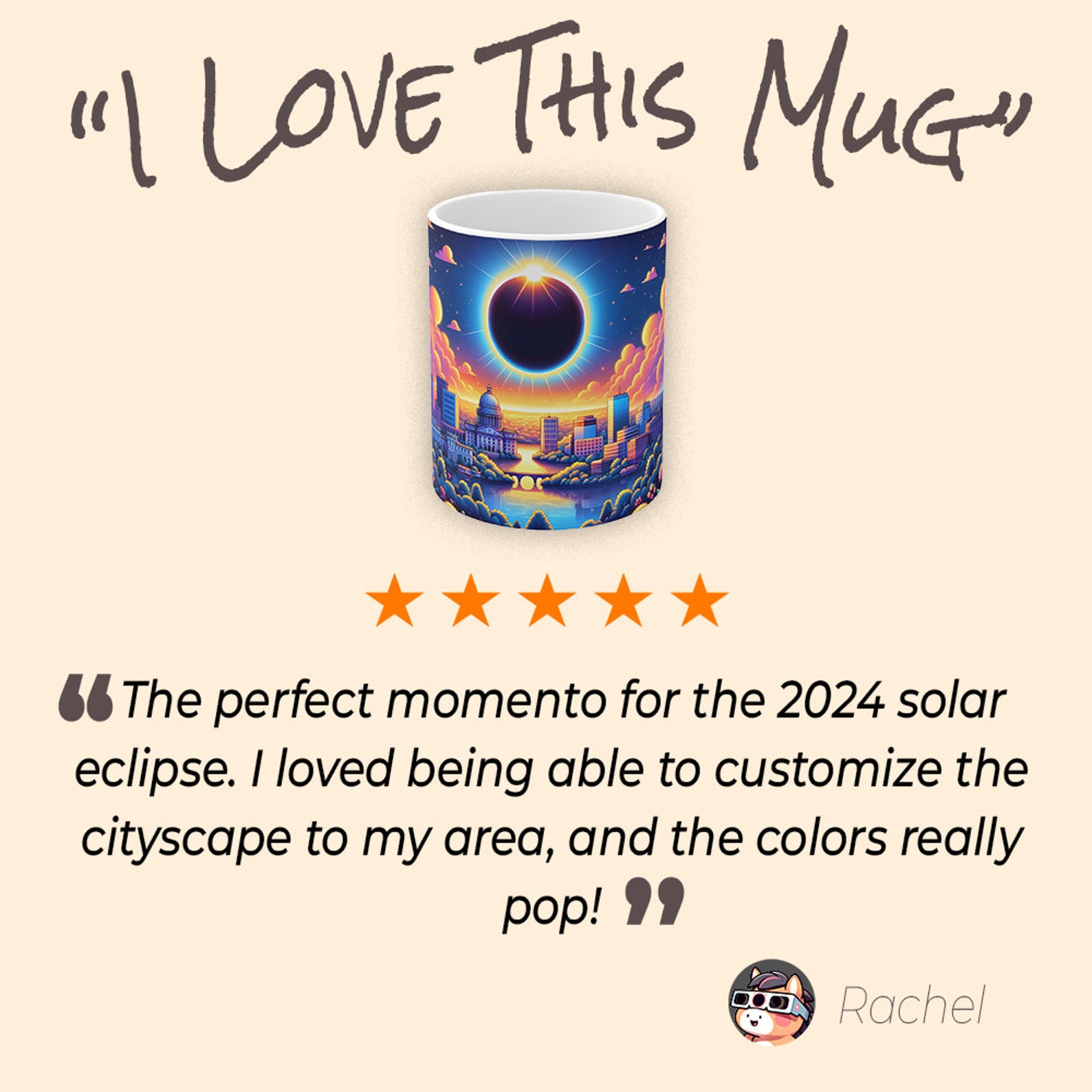 Little Rock, Arkansas 2024 Solar Eclipse Mug, Arkansas Eclipse Mug for ...