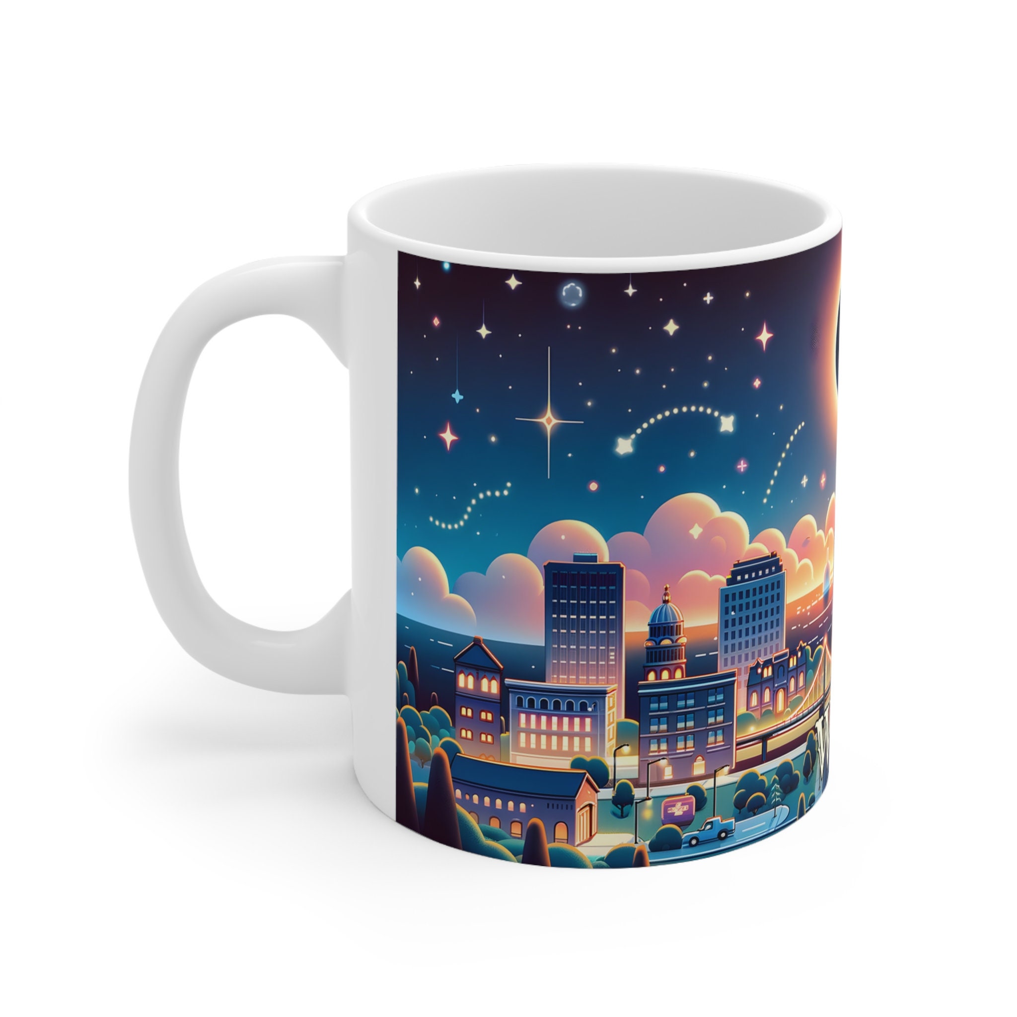 Texas Eclipse Mug, Eclipse 2024 Mug, Waco Texas 2024 Solar Eclipse Mug ...