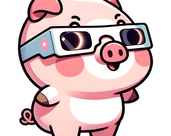 Total Solar Eclipse 2024 PNG Digital Download Henry the Elelphant for ...