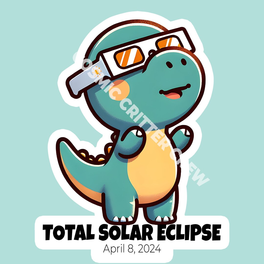 2024 Total Solar Eclipse Digital Sticker Download High Res PNG, Digital ...