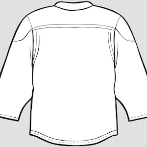 Customizable Hockey Jersey Photoshop Template - Editable PSD With Multi ...