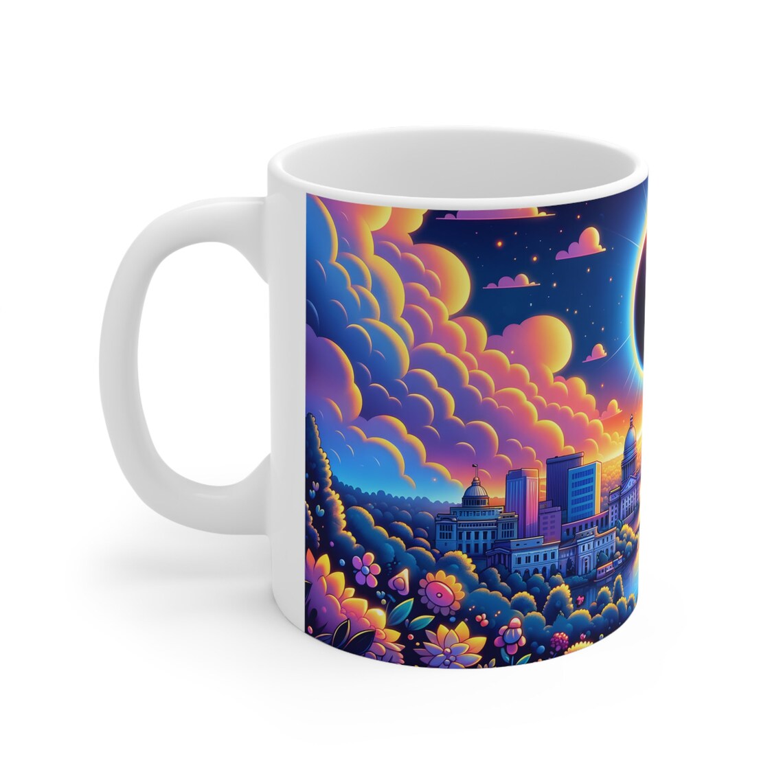Little Rock, Arkansas 2024 Solar Eclipse Mug, Arkansas Eclipse Mug for ...