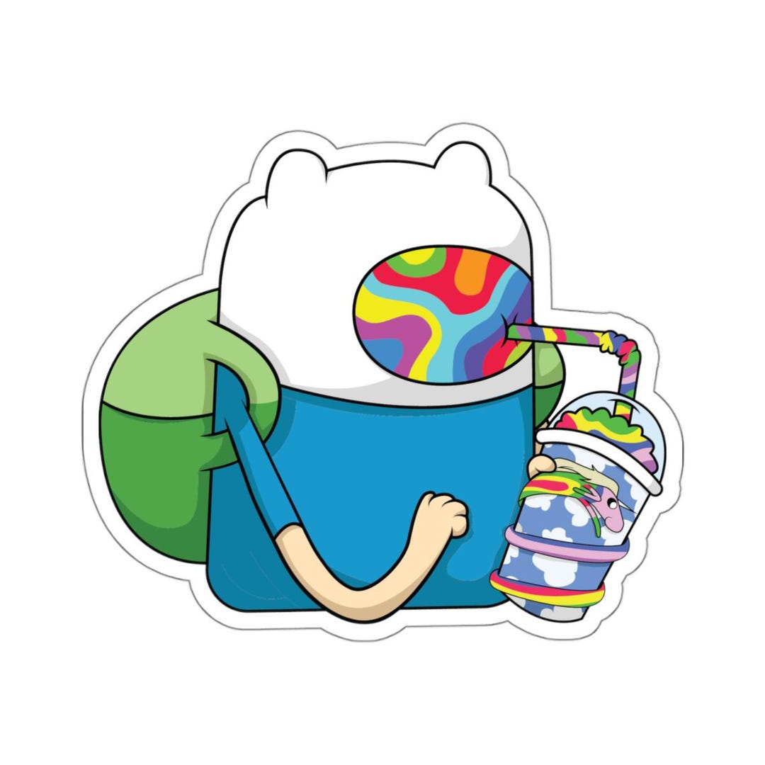Psychedelic Finn Sticker | Trippy Sticker | Finn and Jake Stickers ...
