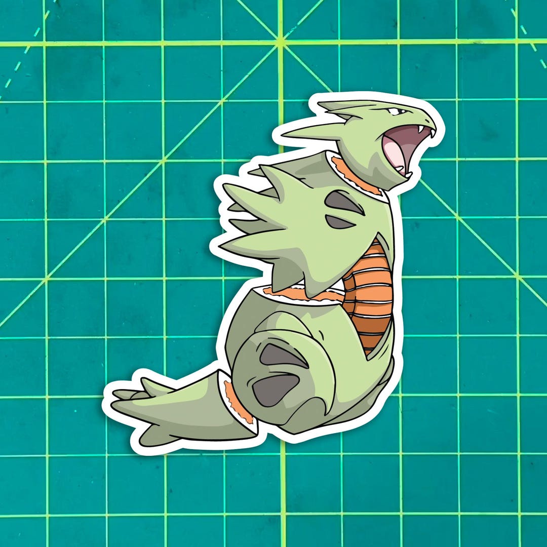 Tyranitar Sushi Roll Vinyl Sticker Pokemon Cute Sticker Anime - Etsy