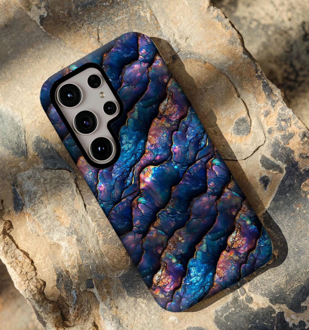 Abalone Shell Phone Case | 3D Stained Glass Mosaic | Samsung S24 Ultra ...