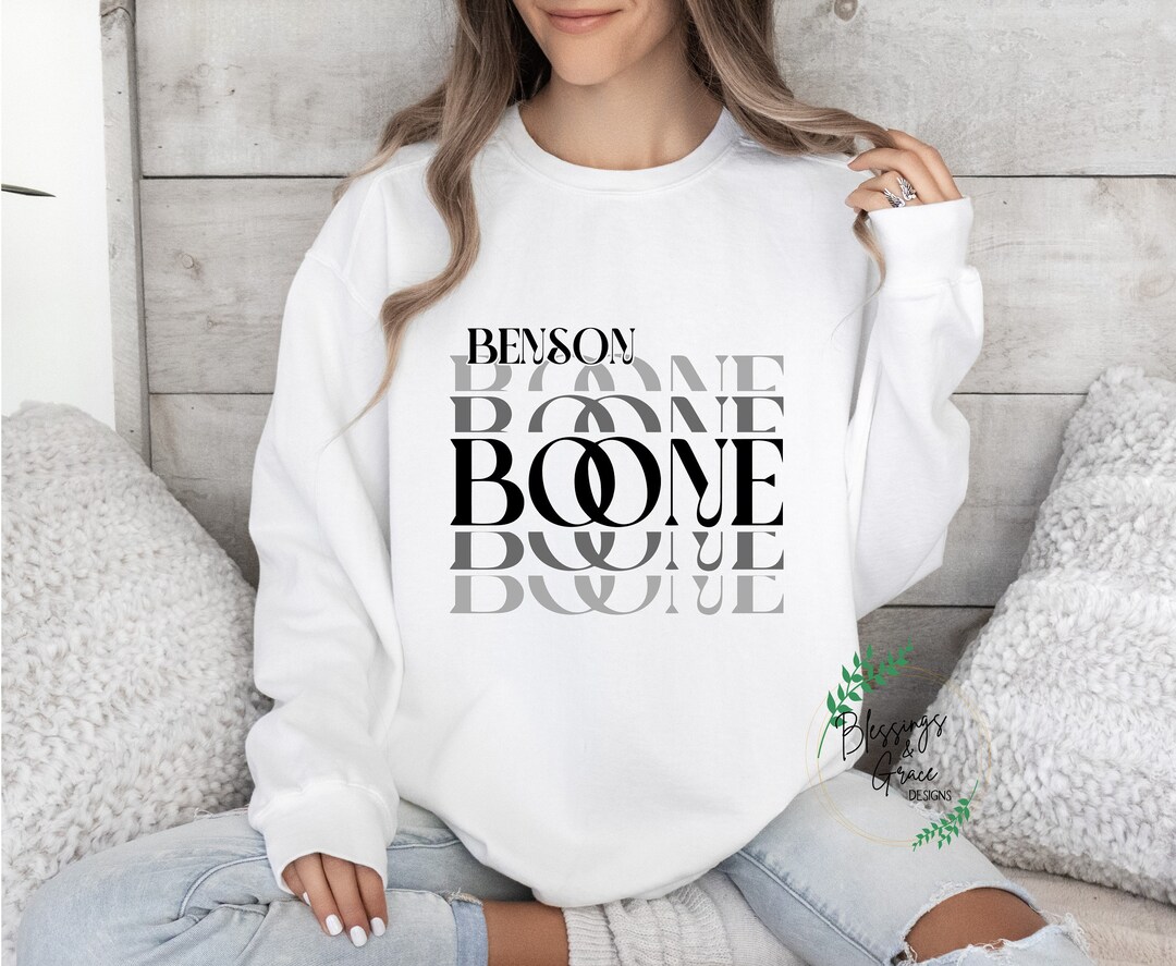 Boone Benson SVG, Benson Boone Triple Stack PNG, Benson Boone Shirt Design, Benson Boone Name ...