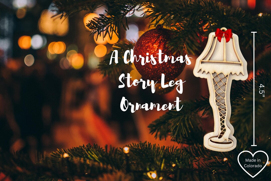 A Christmas Story Wood Leg Lamp Ornament Holiday Decor Christmas Unique ...