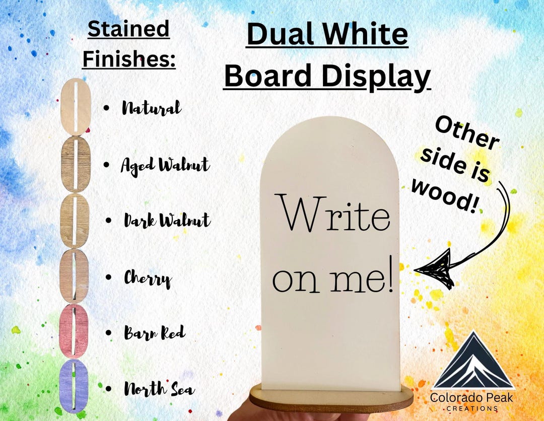 6 White Board Displays Catering Sign Dinner Party Table Number Seat ...