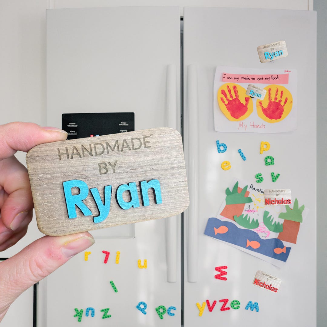 Customizable Name Magnet |art Magnet | Fridge Magnet | Personalized ...