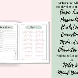 Character Workbook || Crafting Your Hero || Digital or Printable ...