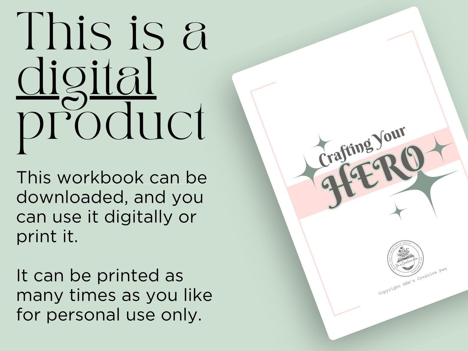 Character Workbook || Crafting Your Hero || Digital or Printable ...