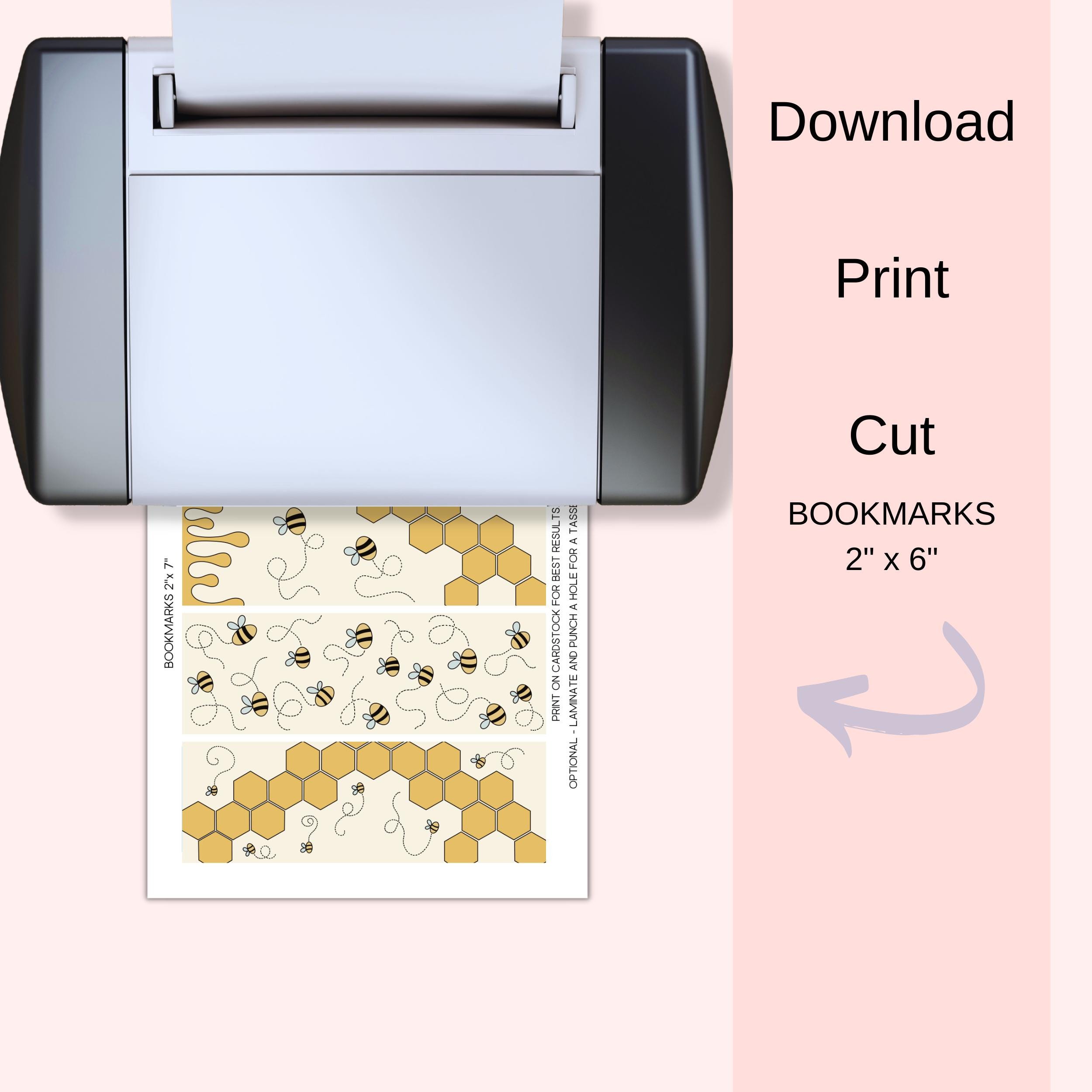 Bee Bookmarks || Printable Bookmarks || Digital Bookmark || Instant ...
